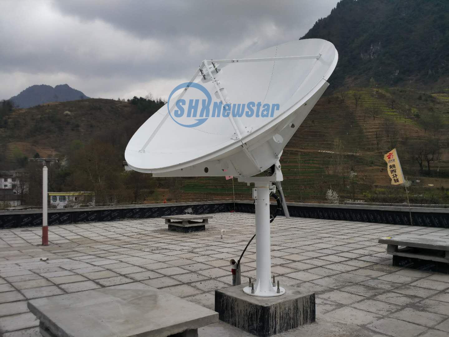 2.4m(240cm/8feet) fix earth station satellite dish antenna - Mewstar ...